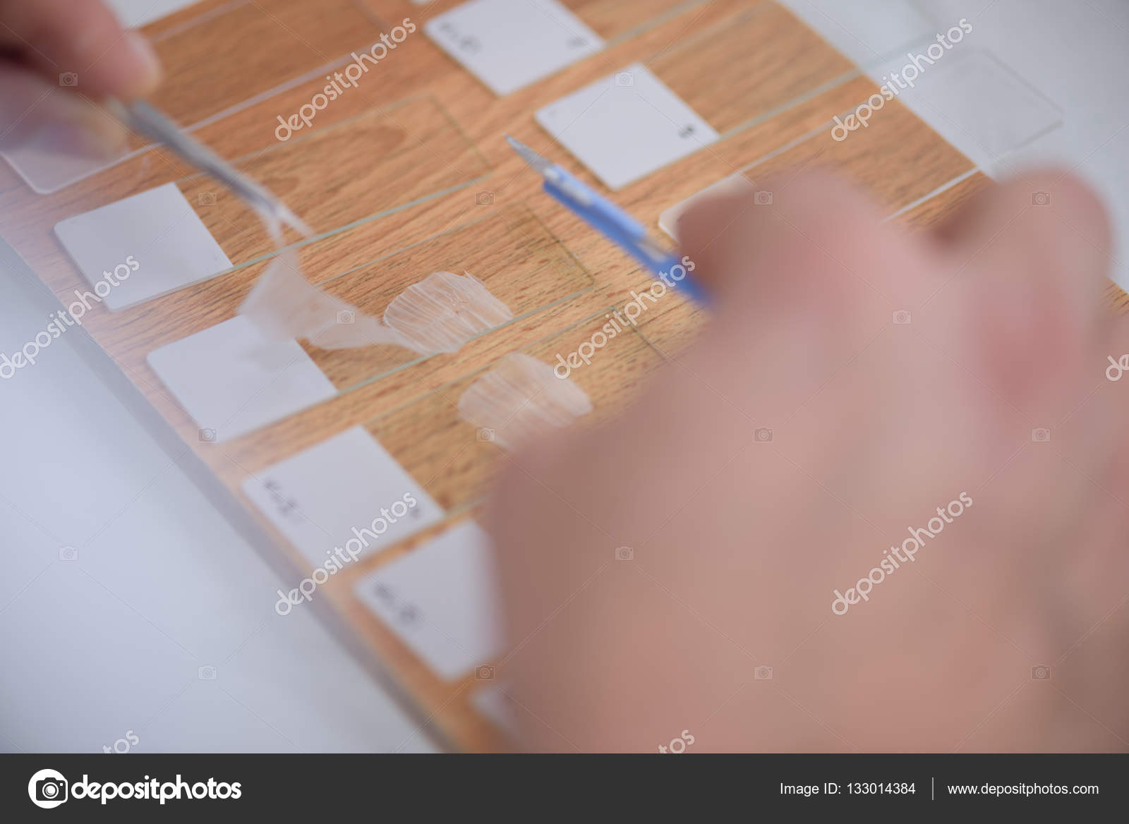 Fingerprint evidence in the lab — Stock Photo © photography33 #133014384