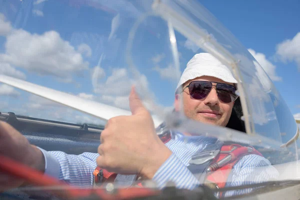 Male driver in forklift truck — Stock Photo © photography33 #129744474