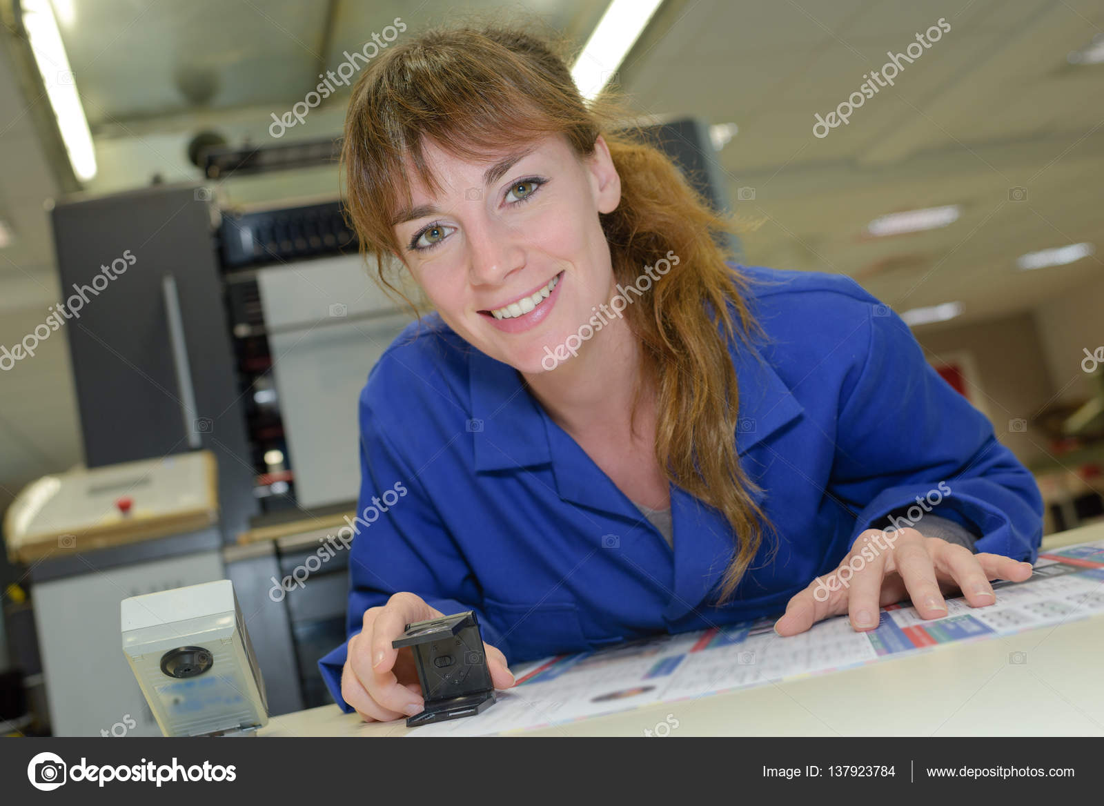 Printing technician at work — Stock Photo © photography33 #137923784