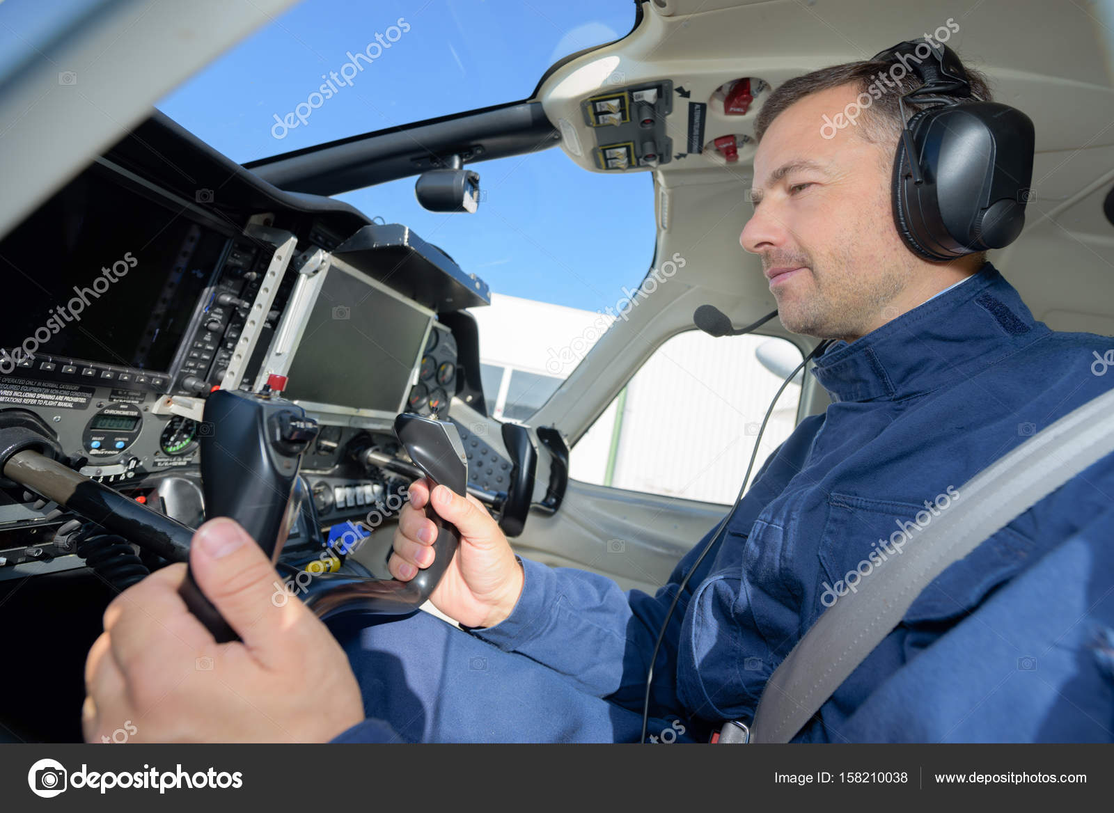 Flying a small engine plane Stock Photo by ©photography33 158210038