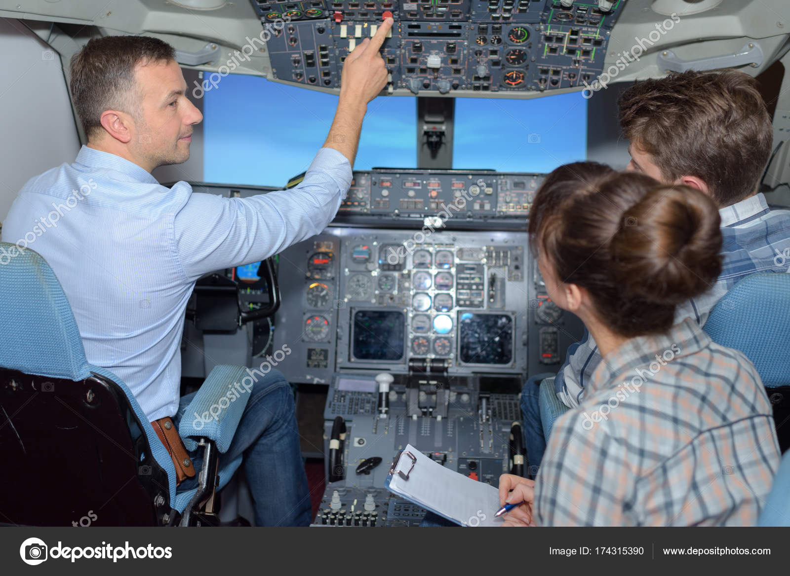 Flight simulator training and 3 — Stock Photo © photography33 #174315390