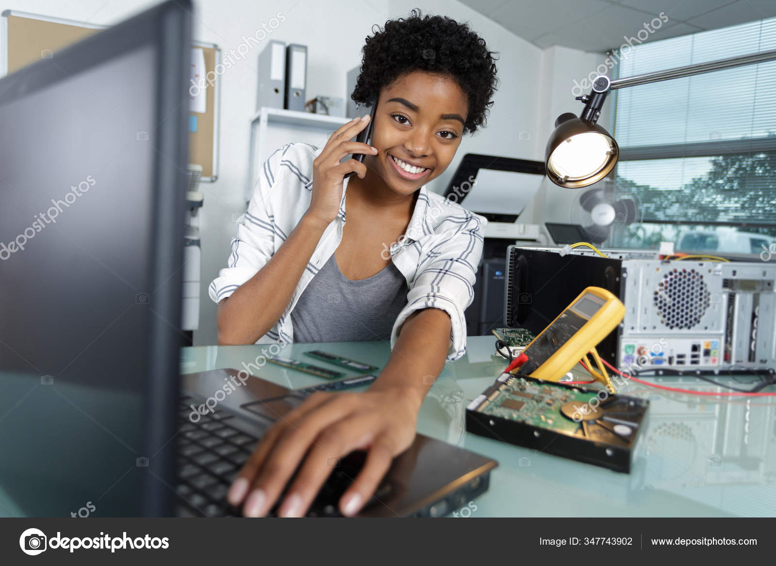 Female Computer Technician