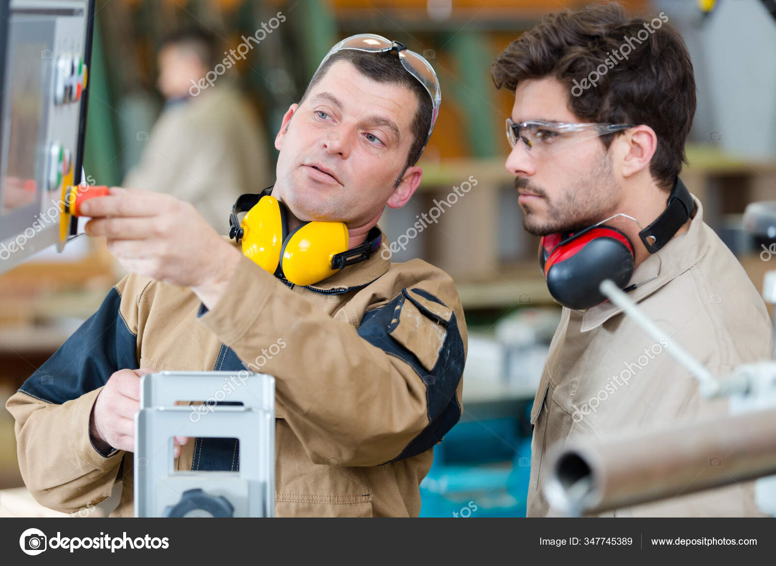 Man Operating Big Industrial Machine Stock Photo by ©photography33 ...