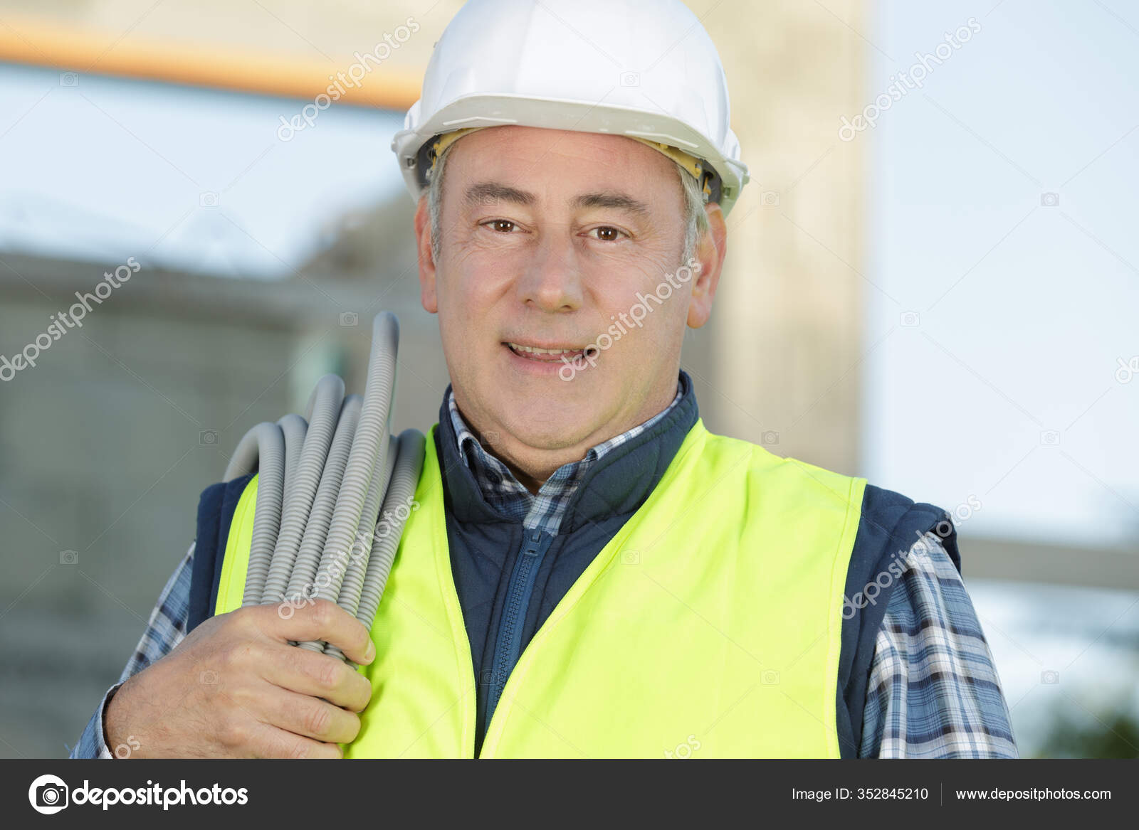 Man Construction Site — Stock Photo © photography33 #352845210