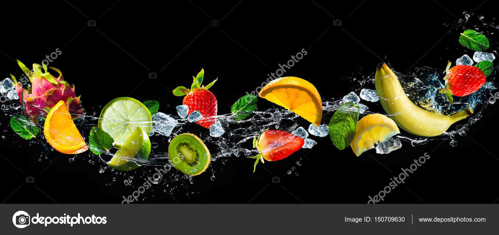 Fruits with water splash Stock Photo by ©alexraths 150709630