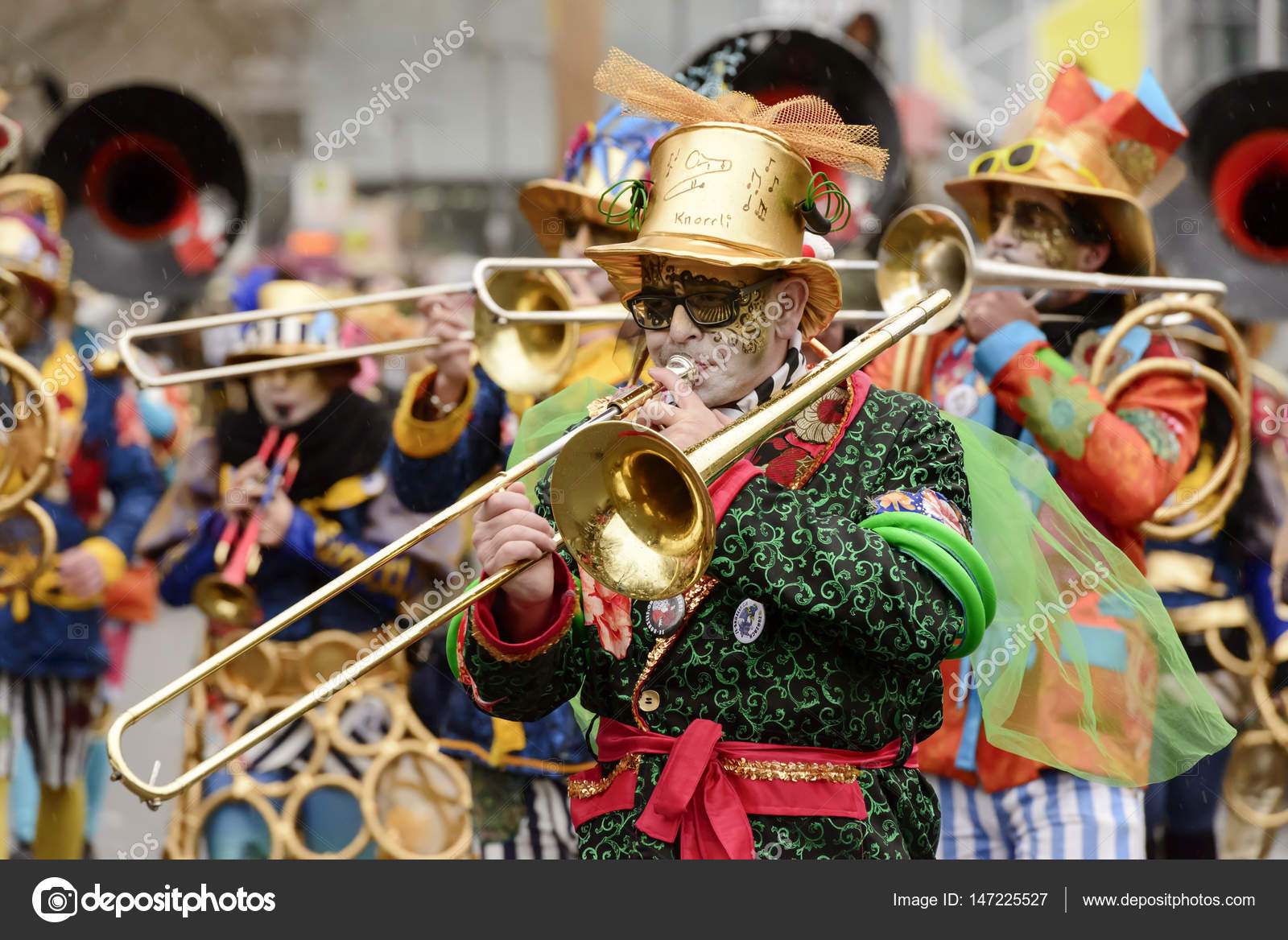 Colorful Trombones