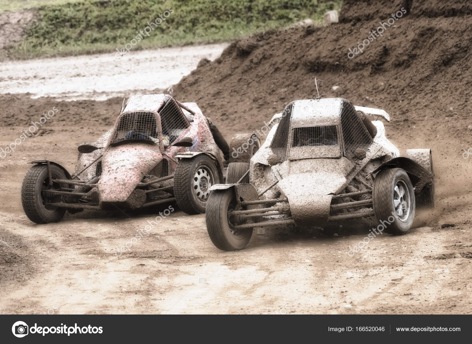 Rally car in autocross race — Stock Photo © ilfede #166520046