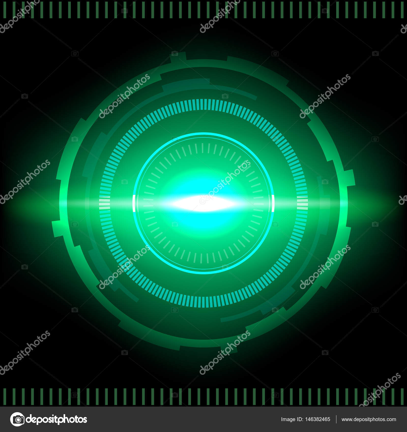 Interface futurista de ficção científica, fundo de tecnologia abstrata ...