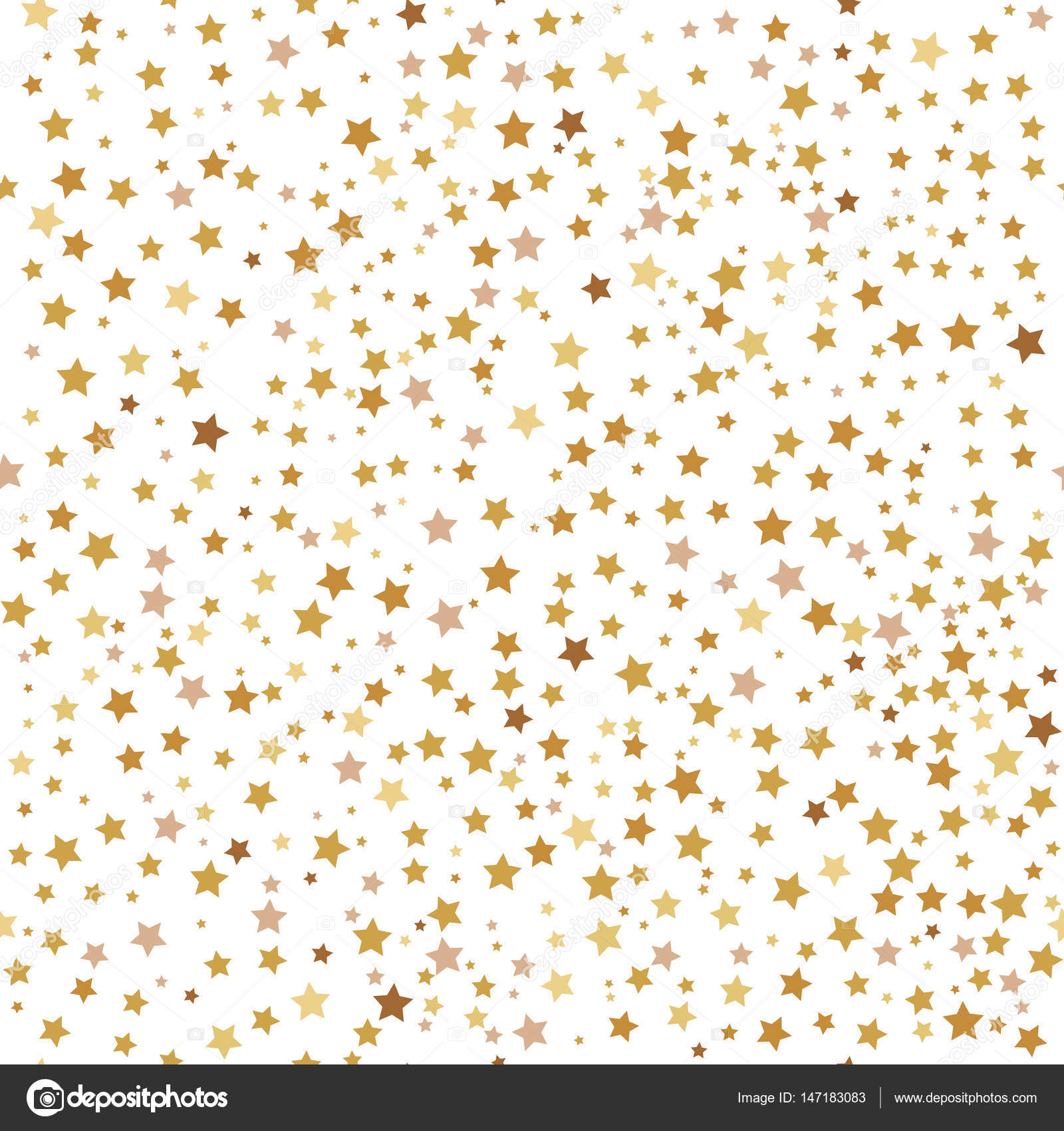 Gold Stars. Seamless patterns Stock Vector Image by ©Foxyliam #147183083