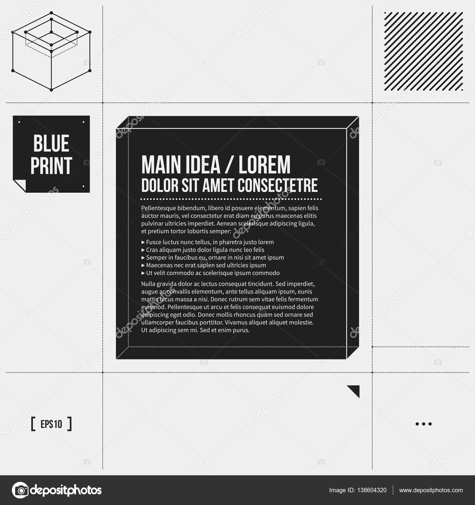 Text frame template in draft style. EPS10 Stock Vector by ©miaou-miaou ...