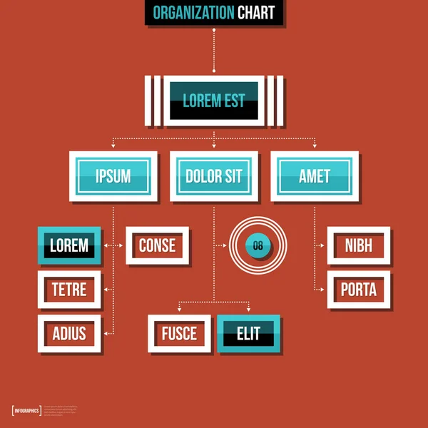 Modern organization chart template — Stock Vector © miaou-miaou #67345671