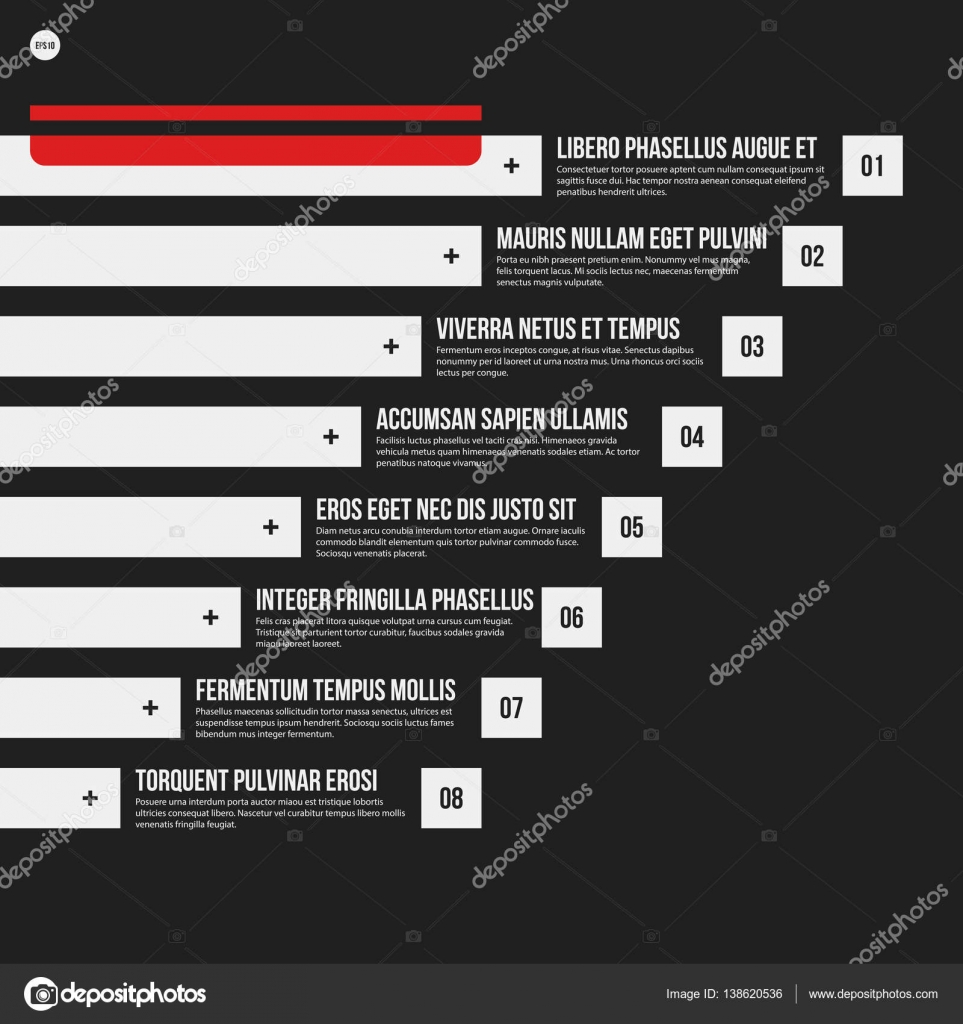 Monochrome vector chart template in strict style. Useful for ...
