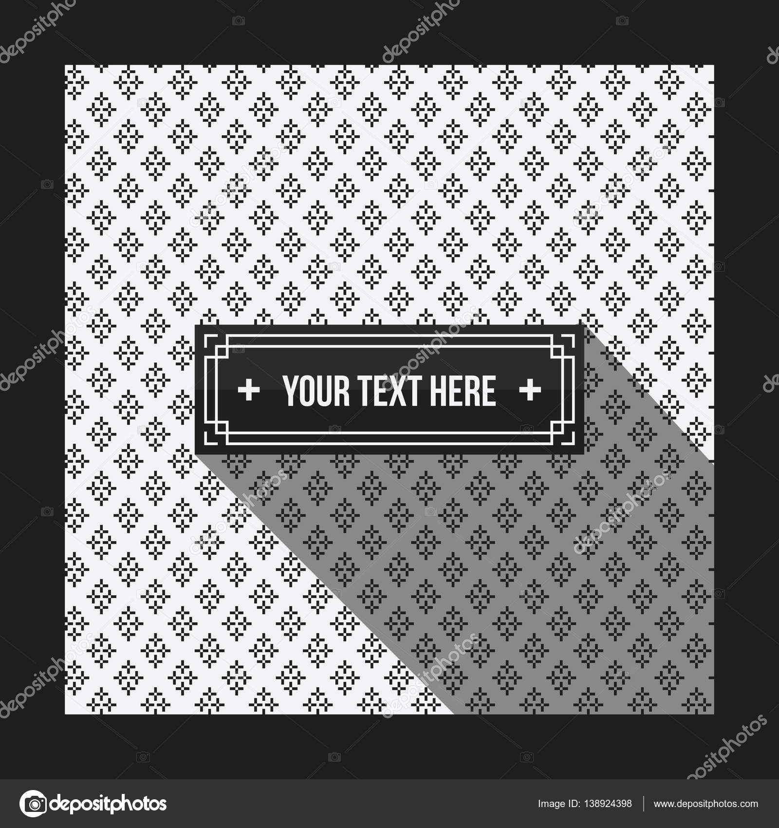 Text background with pixelated monochrome pattern. Useful for corporate ...