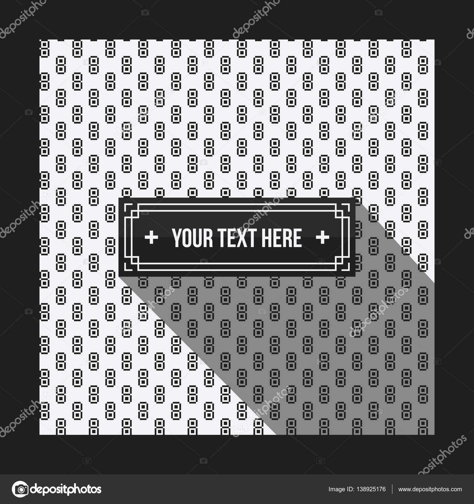 Text background with pixelated monochrome pattern. Useful for corporate ...
