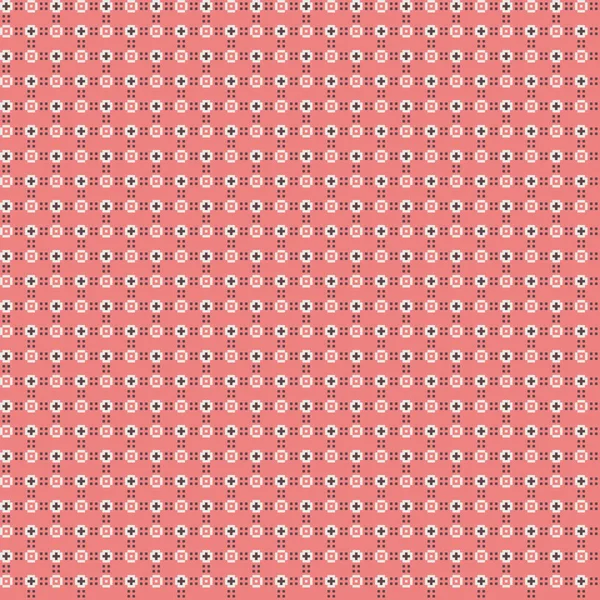 Cute pixelated pattern with simple geometric shapes. Useful for textile ...