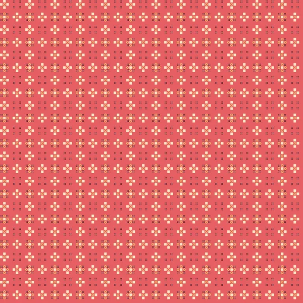 Cute pixelated pattern with simple geometric shapes. Useful for textile ...