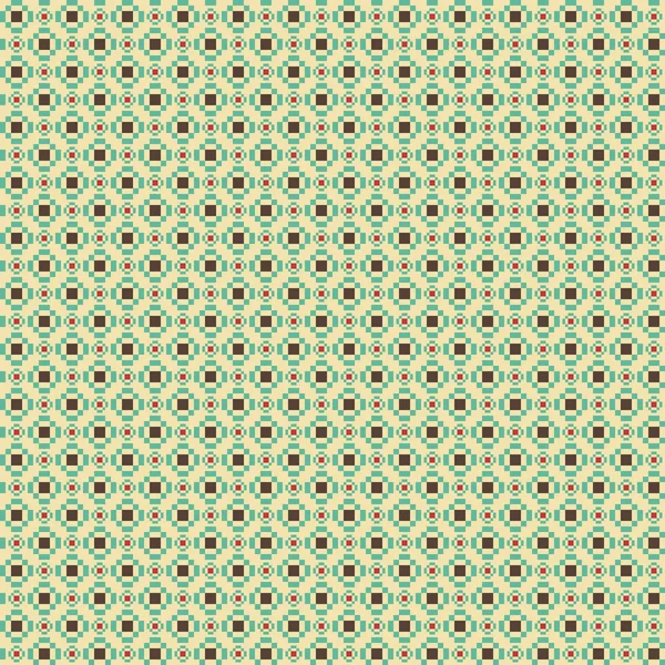 Cute pixelated pattern with simple geometric shapes. Useful for textile ...