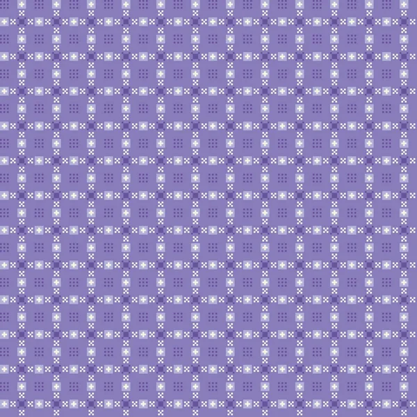 Cute pixelated pattern with simple geometric shapes. Useful for textile ...