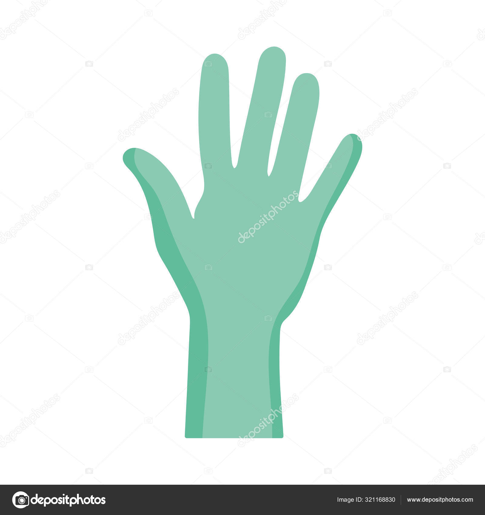 Green hand showing fingers icon Stock Vector by ©stockgiu 321168830