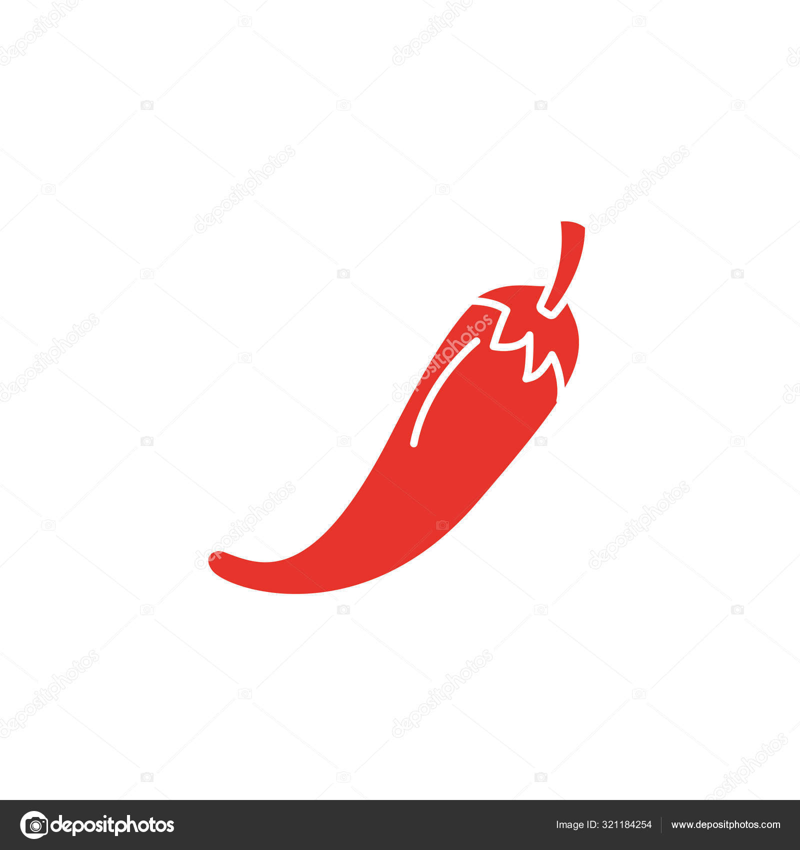 Isolated chilli vegetable vector design Stock Vector Image by ©stockgiu ...
