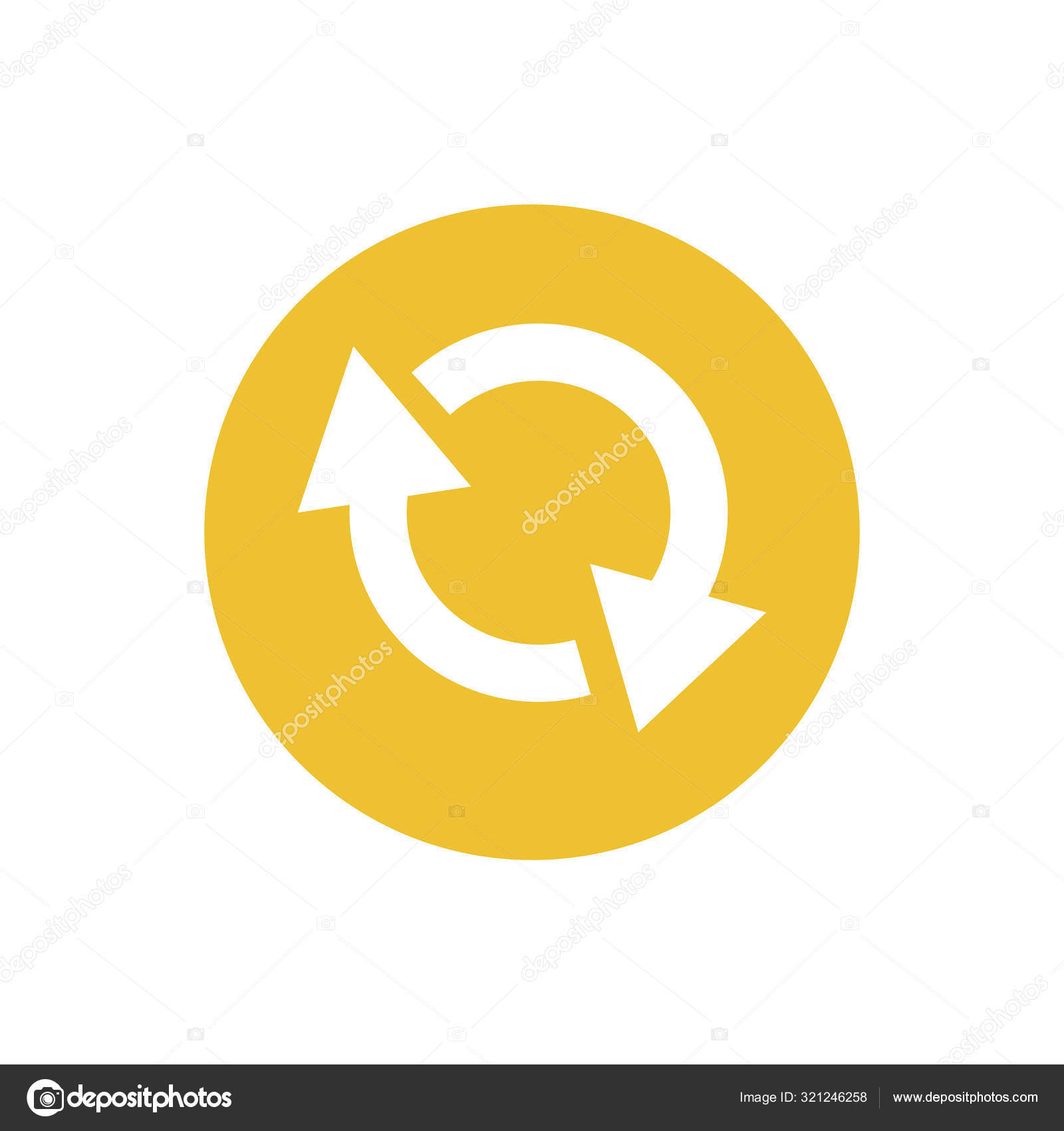 Icon of reload arrow in color circle Stock Vector Image by ©stockgiu ...