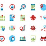 Location and destination icons Stock Vector Image by ©Nevada31 #9713616