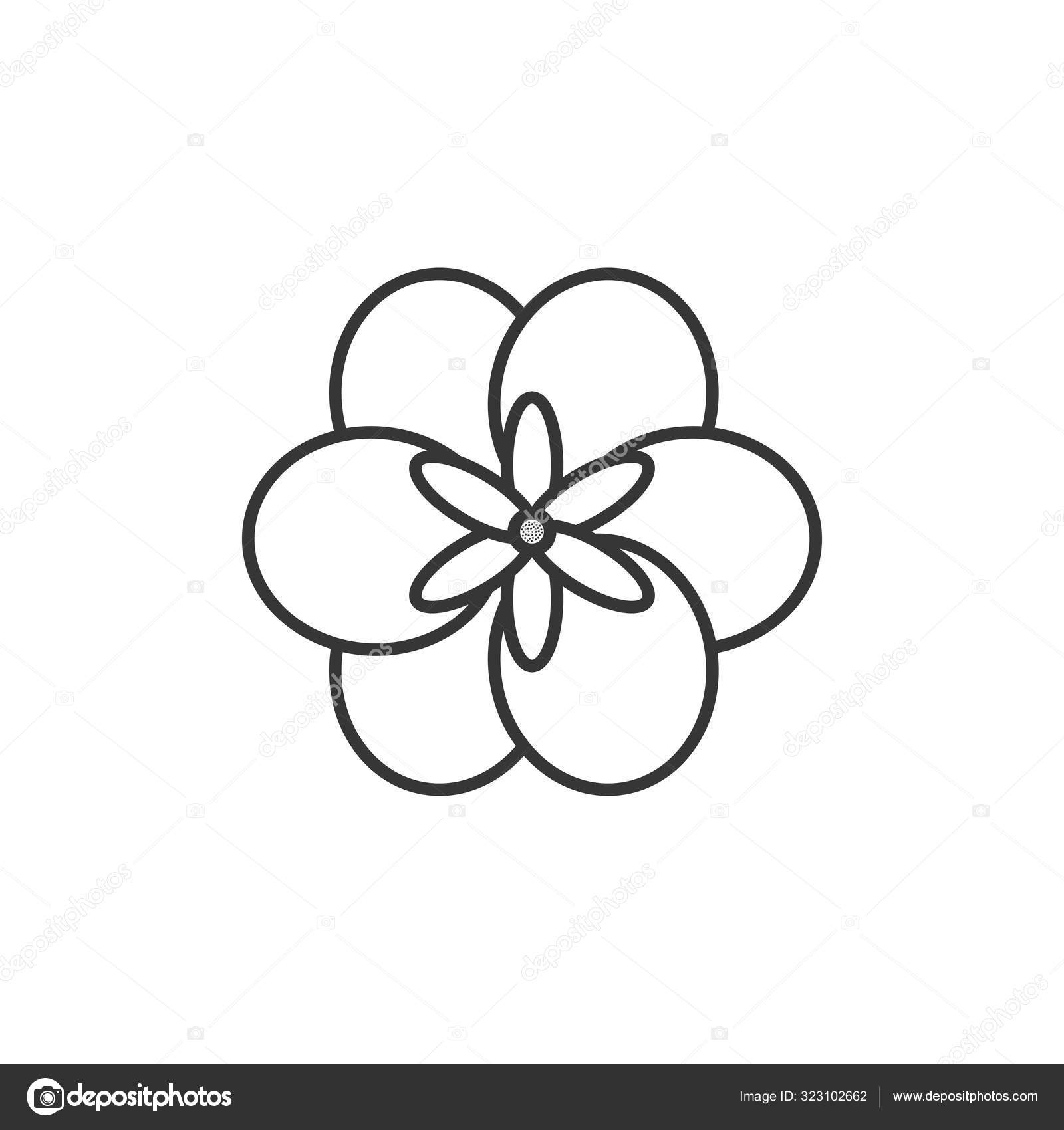 Isolated flower icon line design Stock Vector Image by ©stockgiu #323102662
