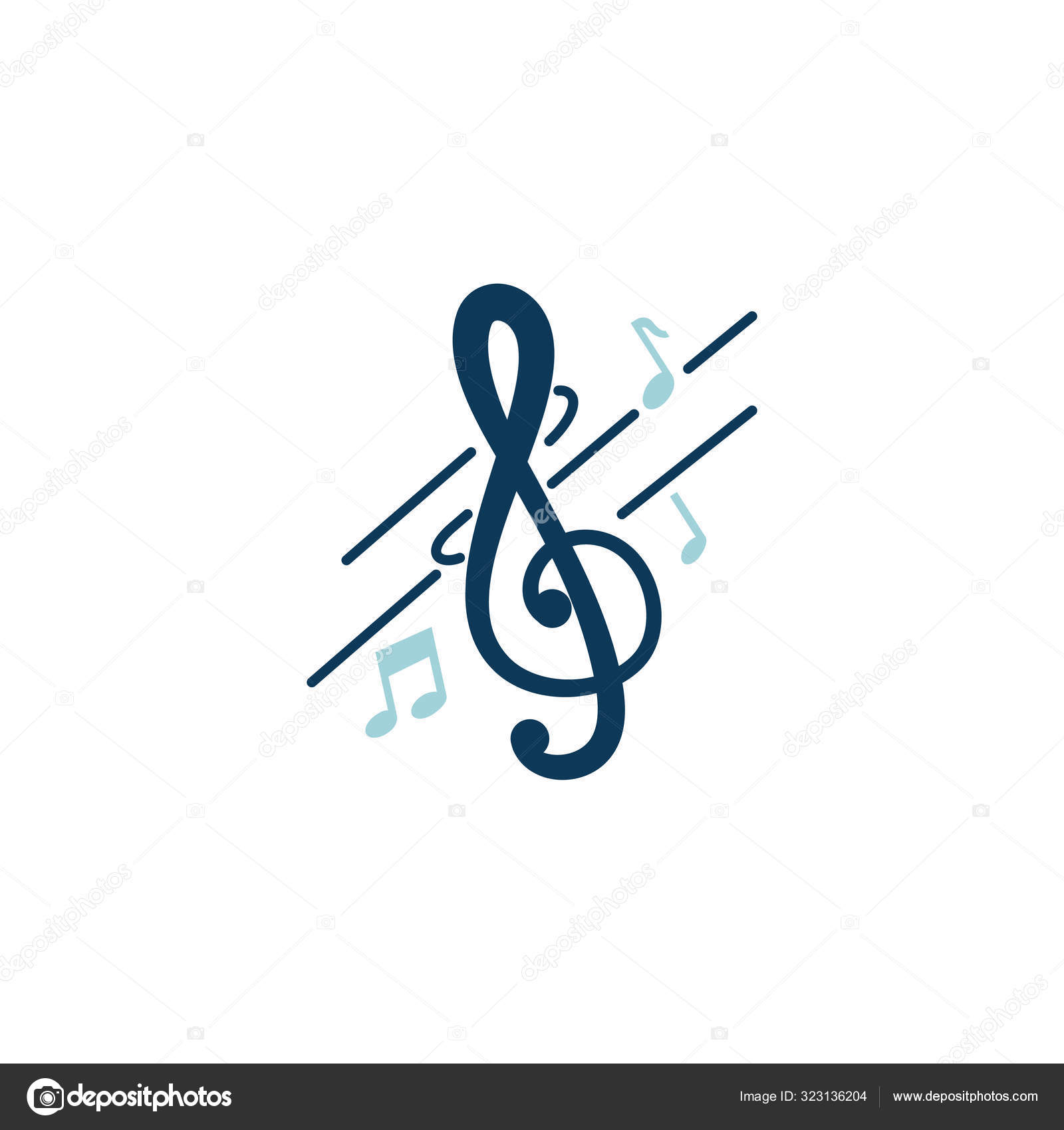 Music note detailed style icon Stock Vector by ©stockgiu 323136204