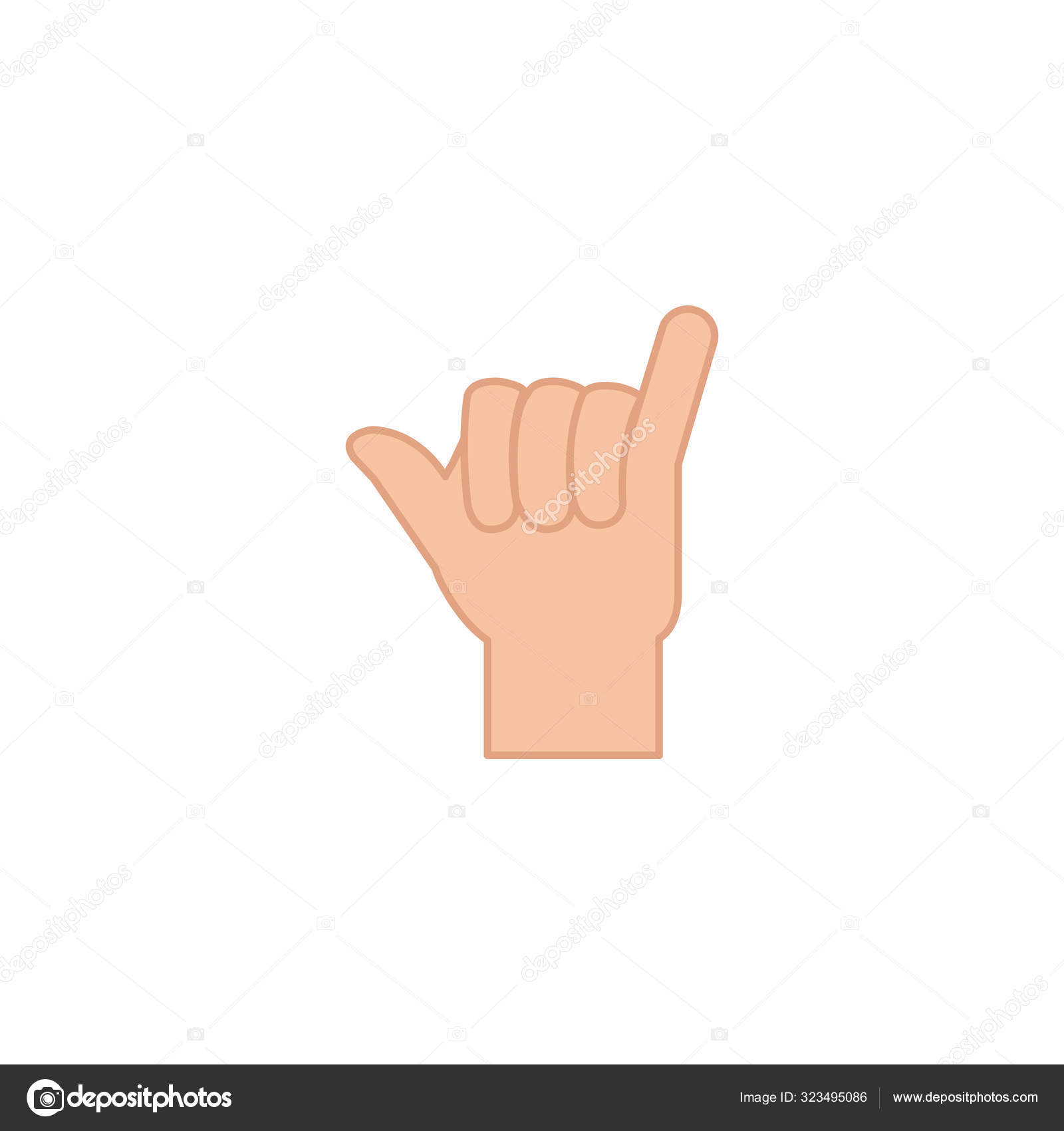 Isolated hand signal icon fill design Stock Vector Image by ©stockgiu ...