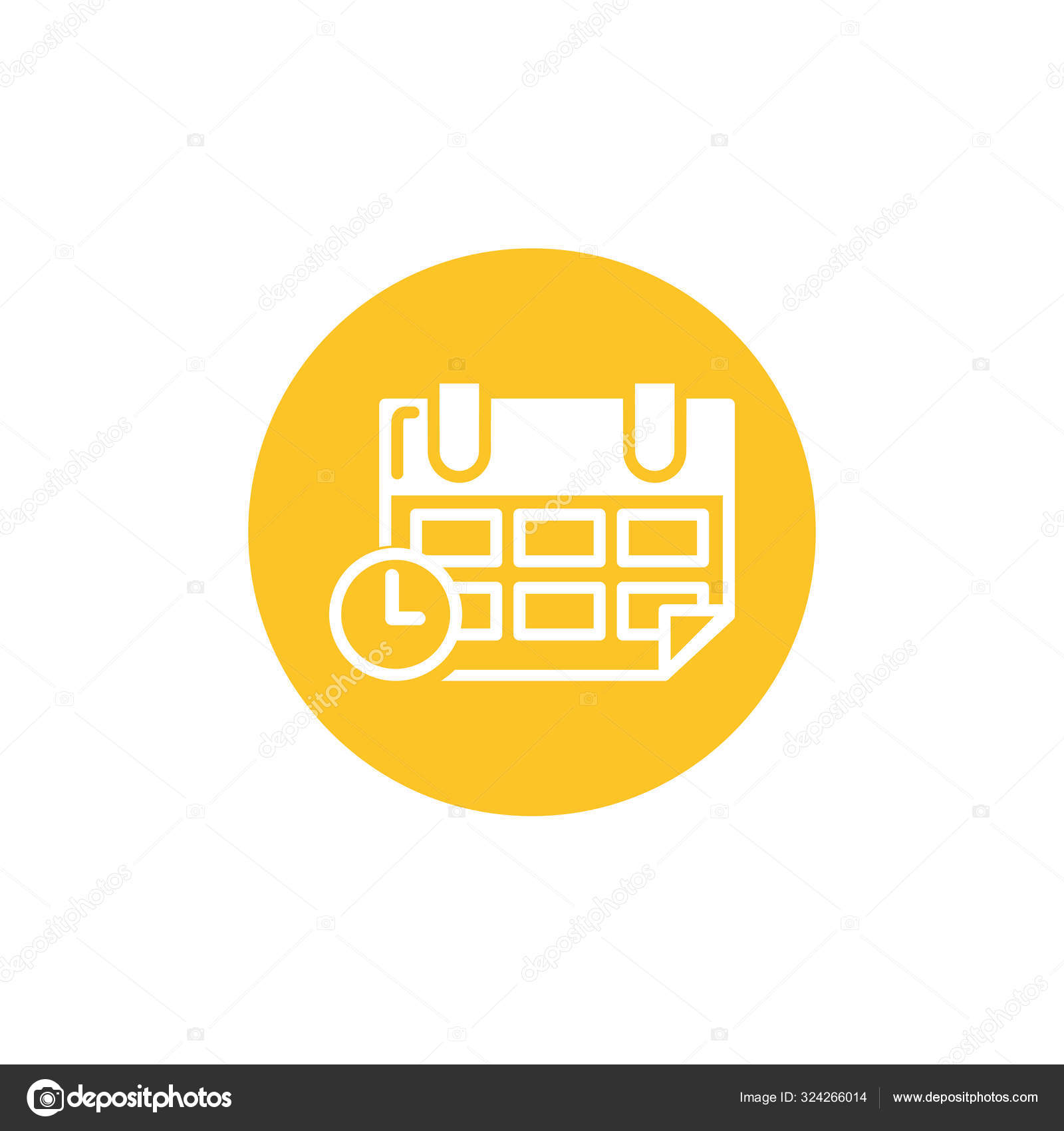 Isolated calendar block and flat design Stock Vector by ©stockgiu 324266014
