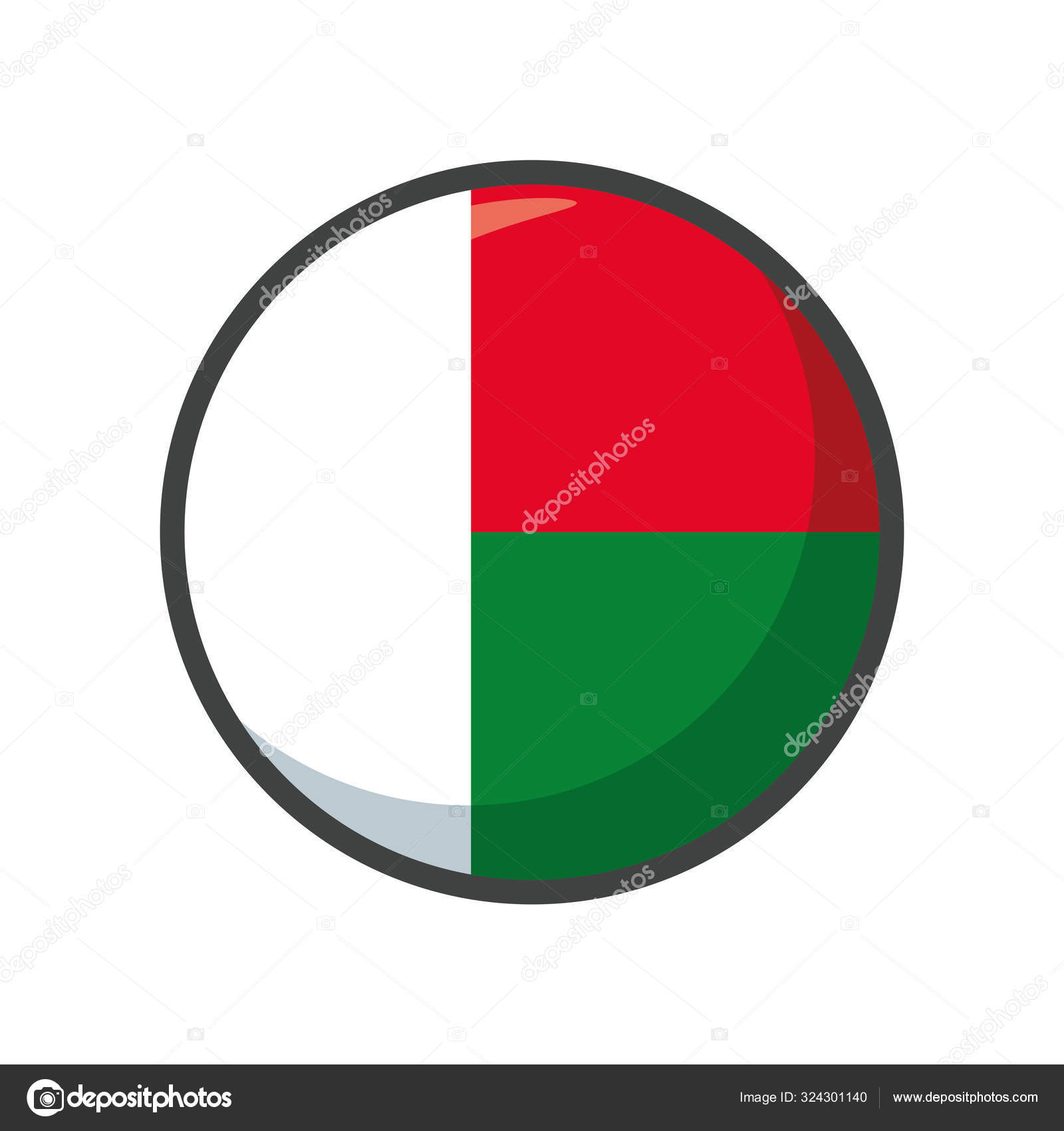 Isolated madagascar flag icon block design Stock Vector Image by ... Isolated madagascar flag icon block design Stock Vector Image by ...