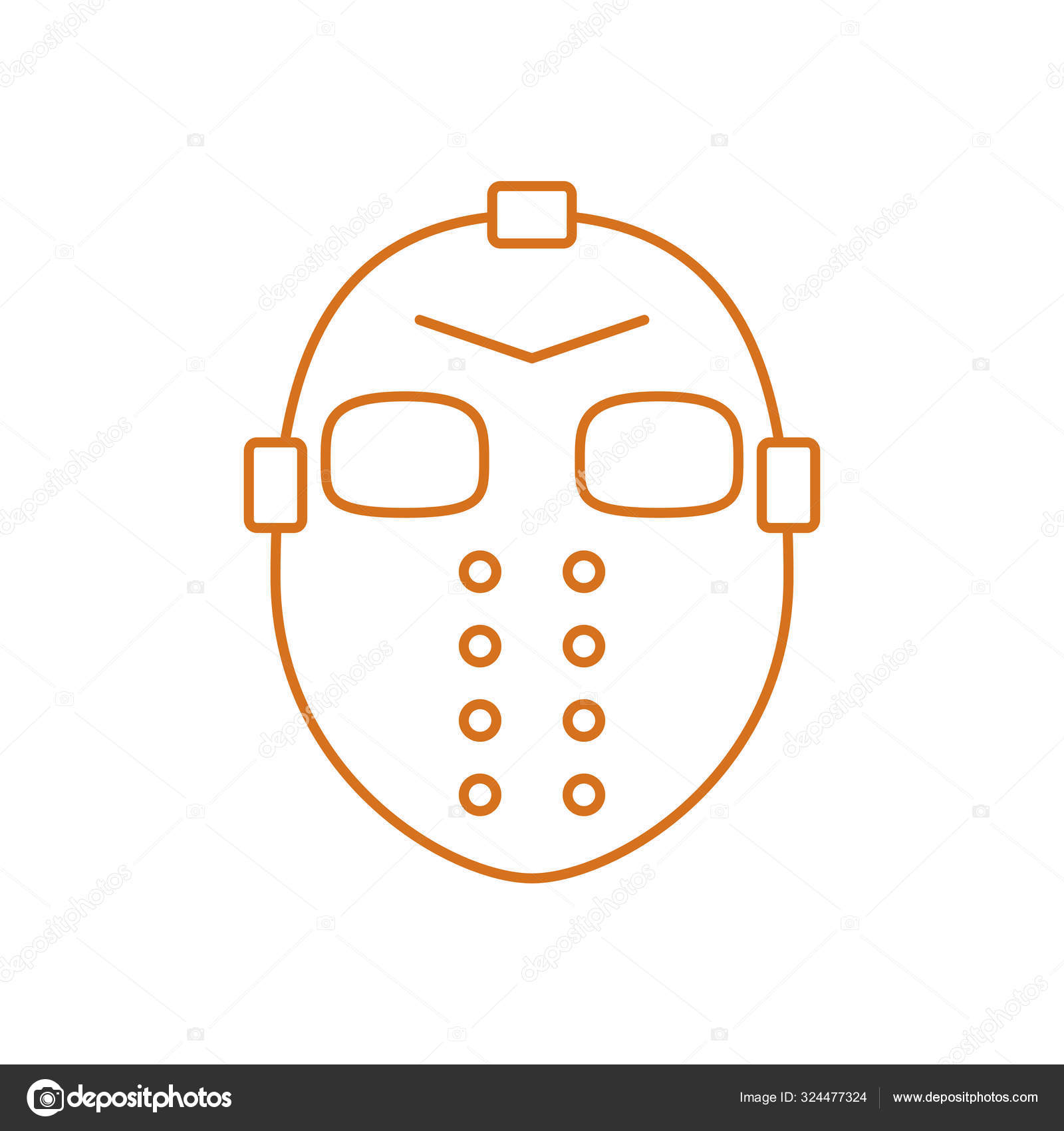 Halloween mask vector design Stock Vector by ©stockgiu 324477324