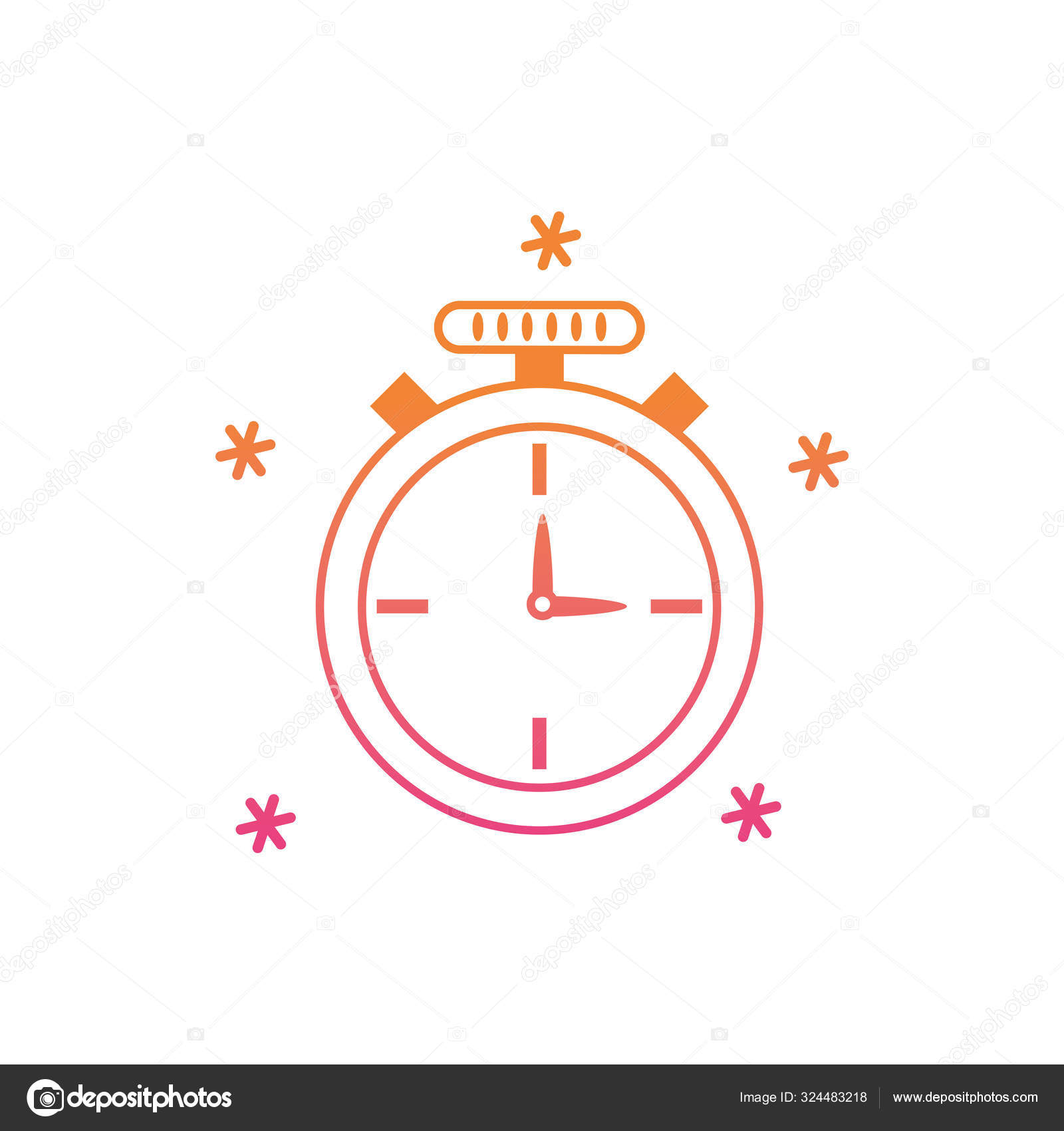 Isolated chronometer gradient design Stock Vector Image by ©stockgiu #324483218