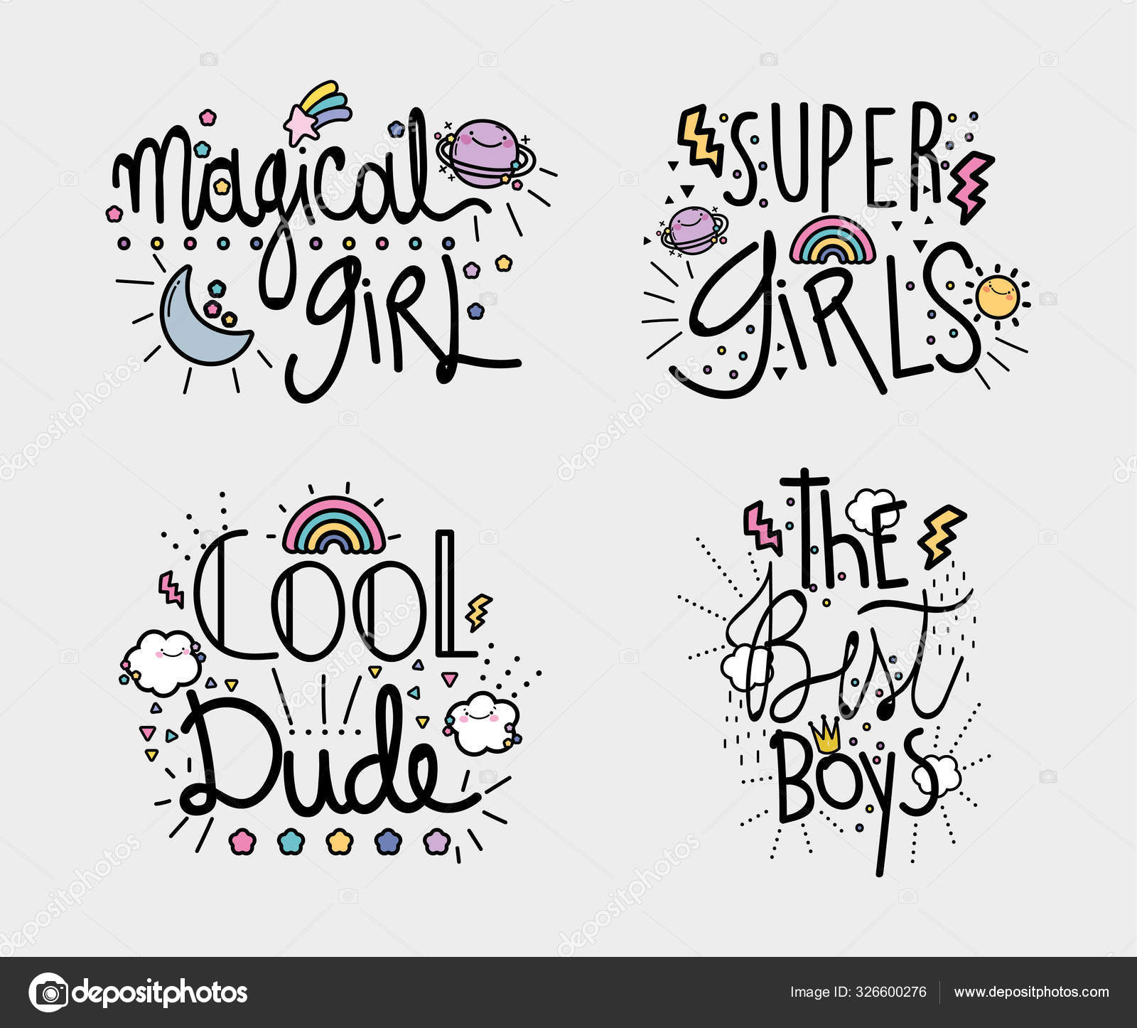 Handwritten messages background flat design Stock Vector Image by ...