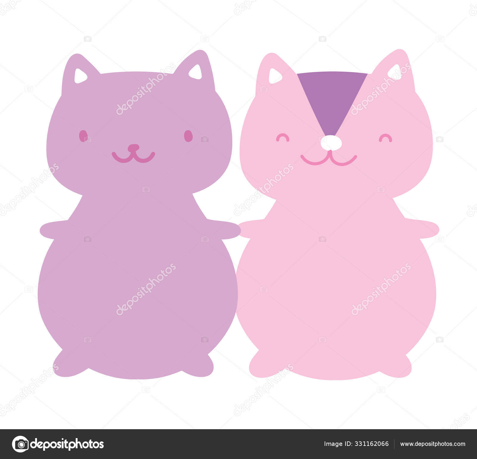 Cute squirrel and cat cartoon characters Stock Vector by ©stockgiu ...