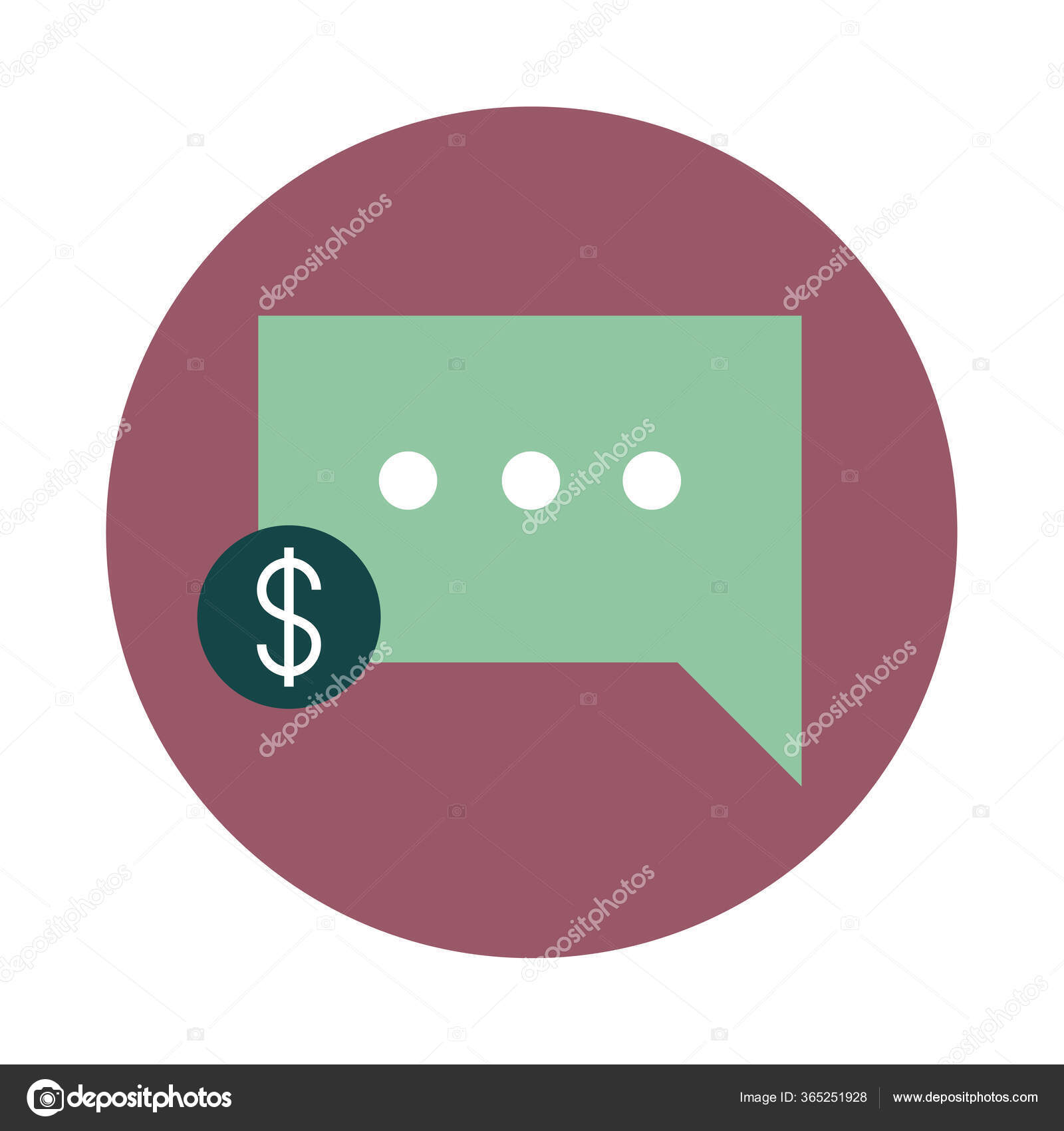 Mobile banking, money message transaction block style icon Stock Vector ...