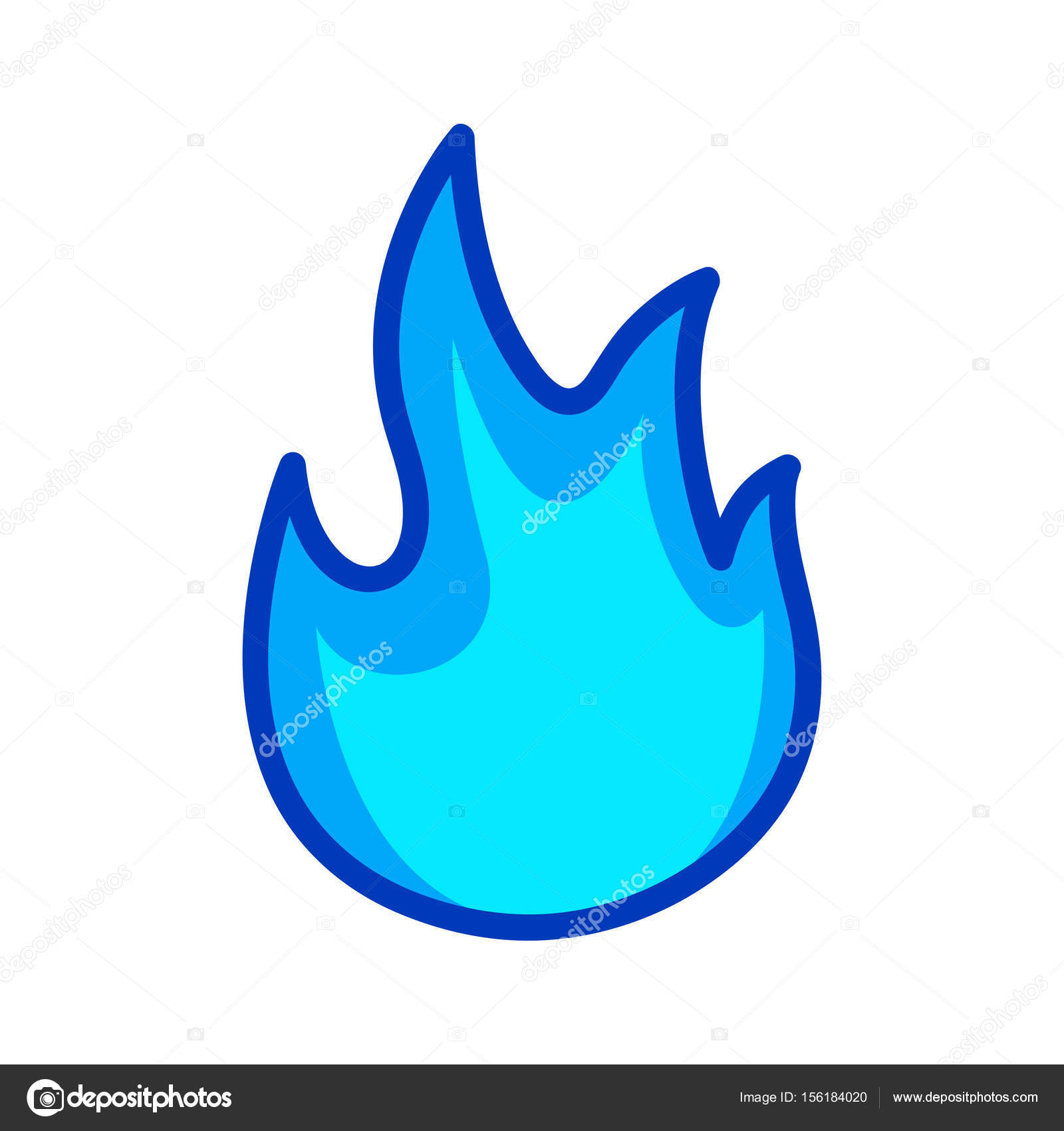 Animated Blue Fire