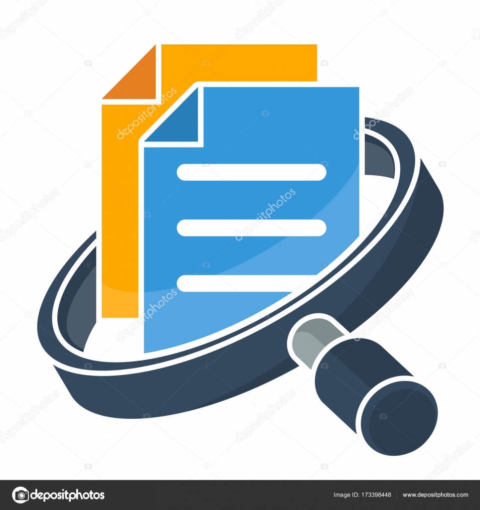 Ikon logo untuk administrasi bisnis, manajemen dokumen / berkas Vektor ...