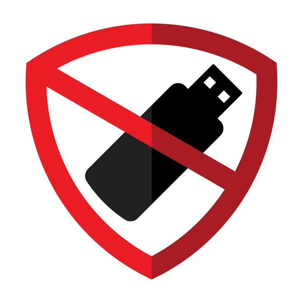 No Usb Stick sign icon. Usb flash drive button. — Stock Photo ...