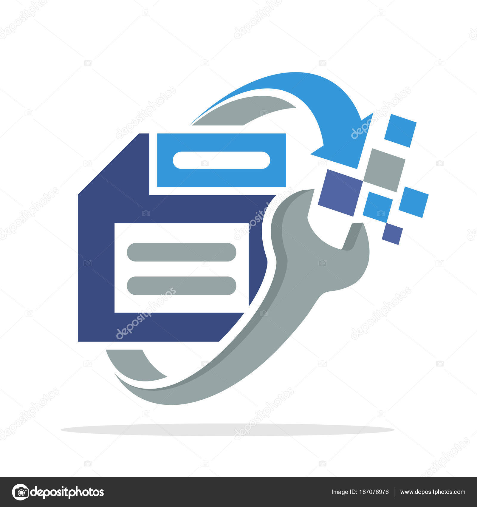 Logo Icon Concept Data Recovery Stock Vector Image by ©Adresiastock ...