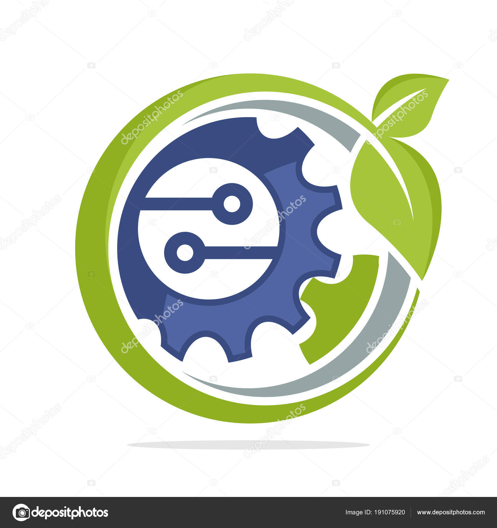 Logo Icon Green Technology Business Environmentally Friendly Stock ...