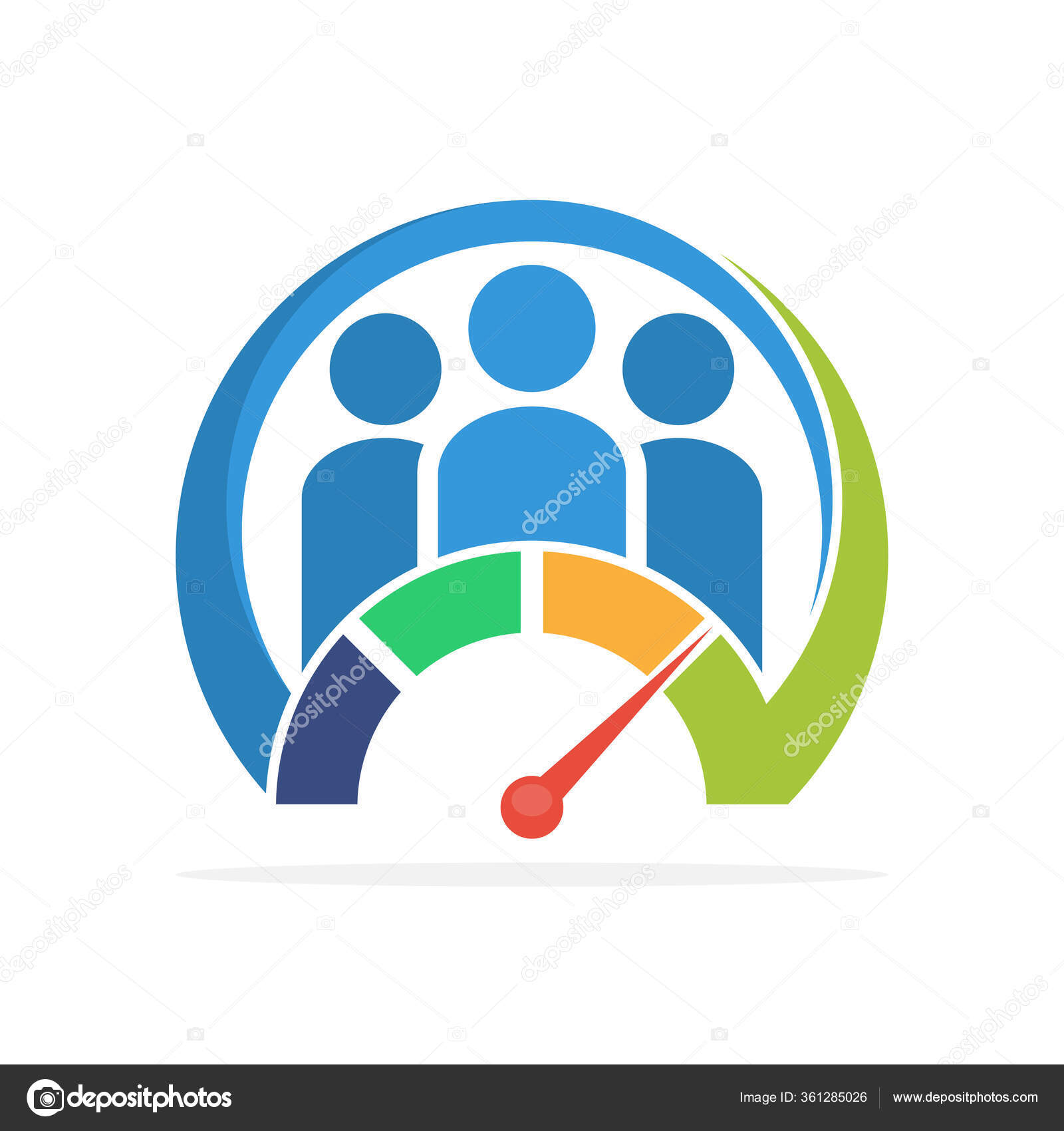 Illustrated Icons Concept Improving Team Performance Stock Vector by ...