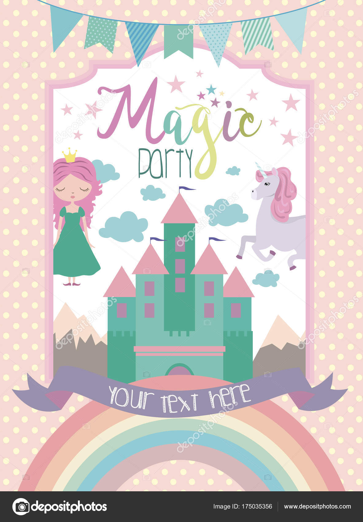 Magic Birthday Party Card Invitation Card Greeting Card Poster Decor ...
