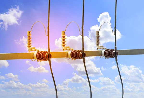 High voltage transformer circuit breaker with electrical insulation in ...