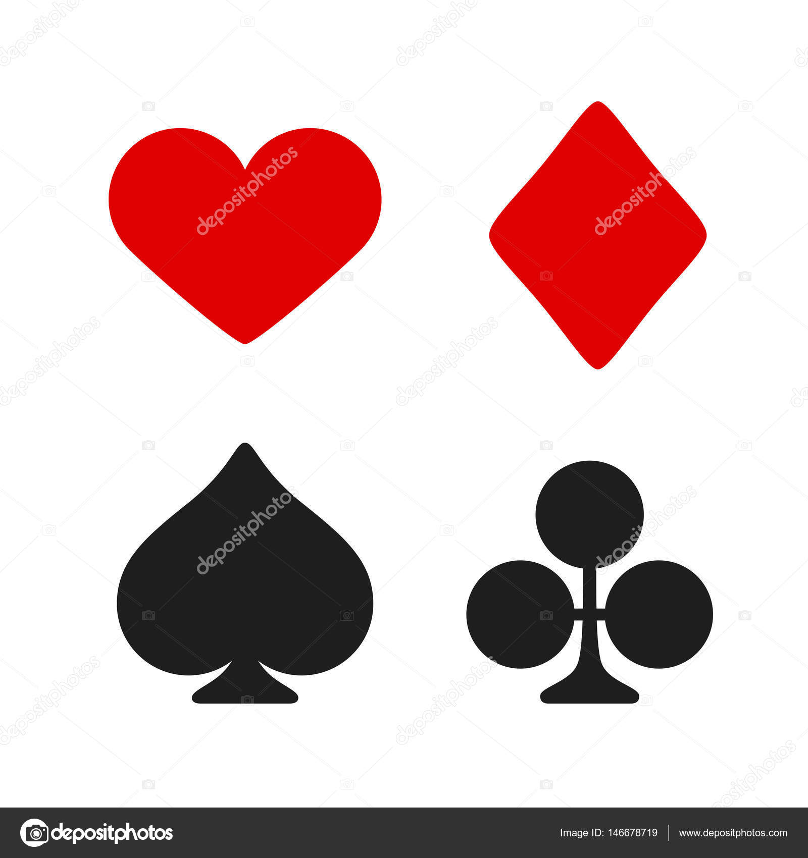Set of playing card suits Stock Vector Image by ©Hierarch #146678719