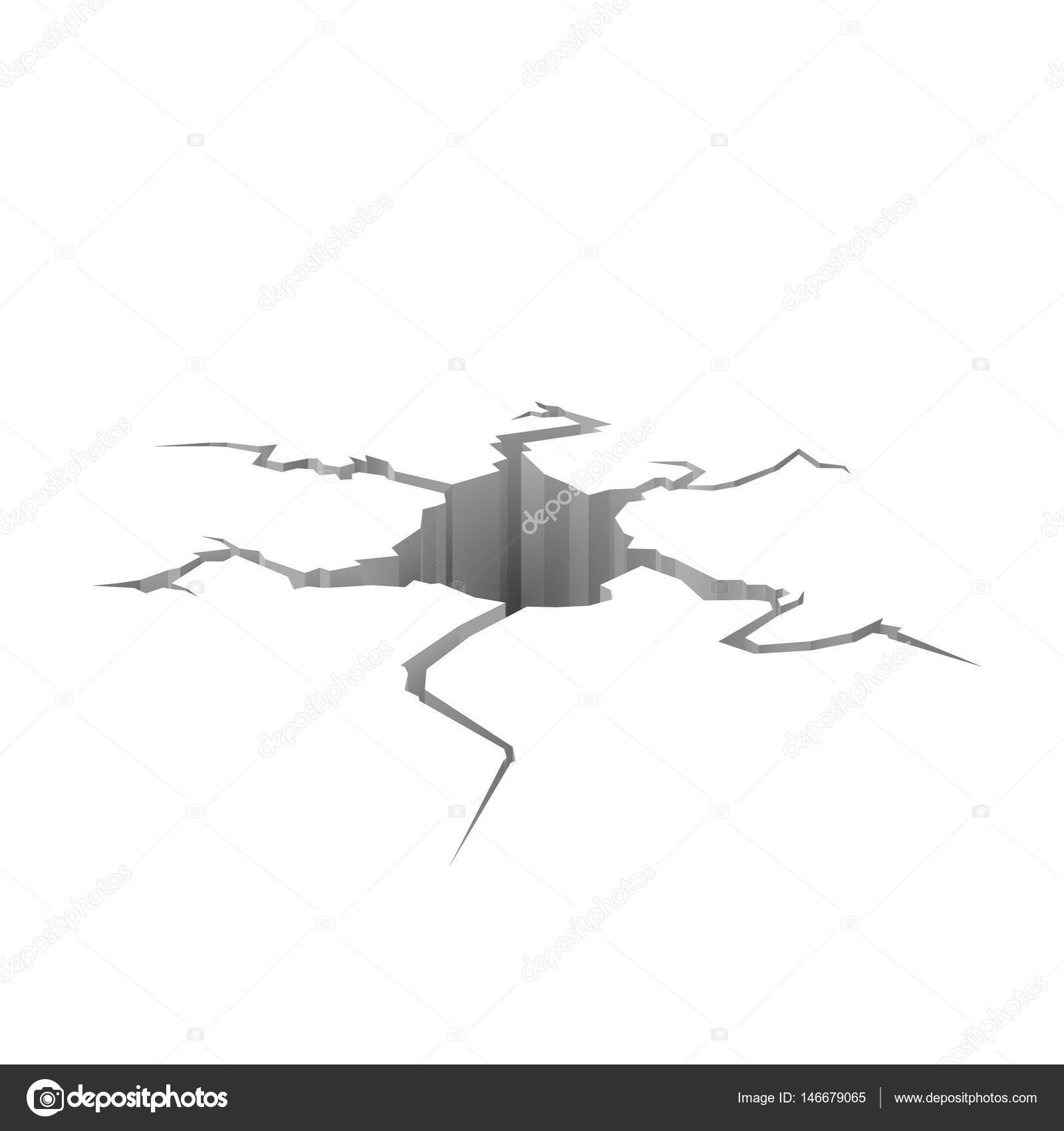 Cracked hole ground Stock Vector Image by ©Hierarch #146679065