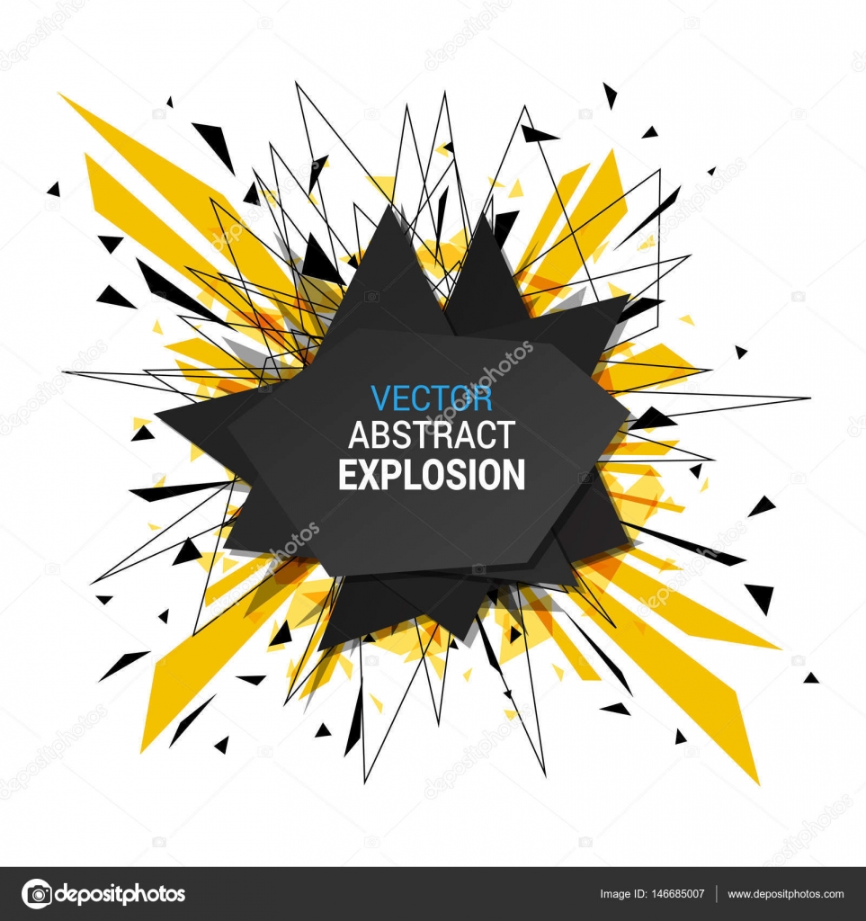 Yellow burst painting Stock Vector Image by ©Hierarch #146685007