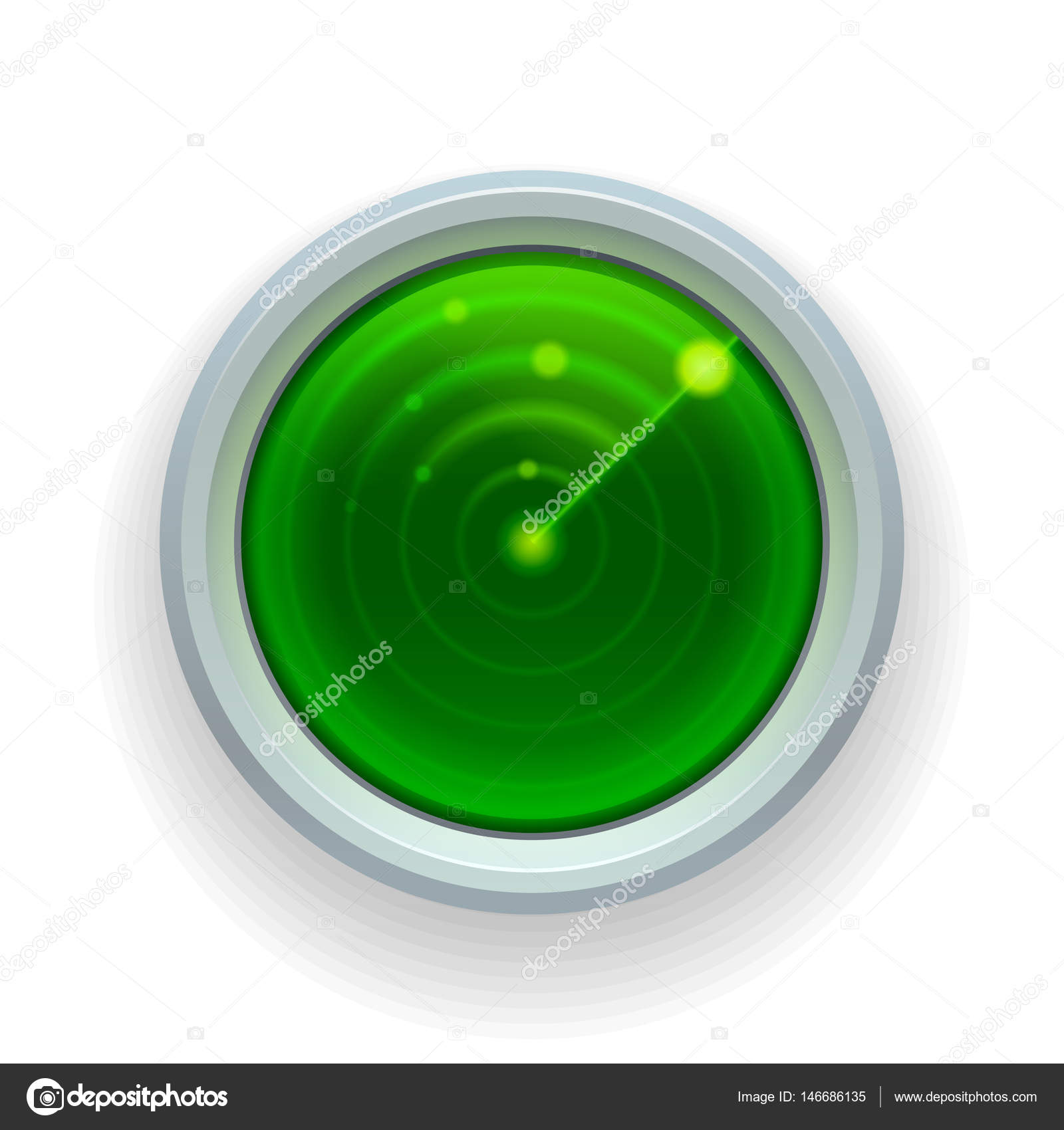 Radar monitor icon Stock Vector by ©Hierarch 146686135