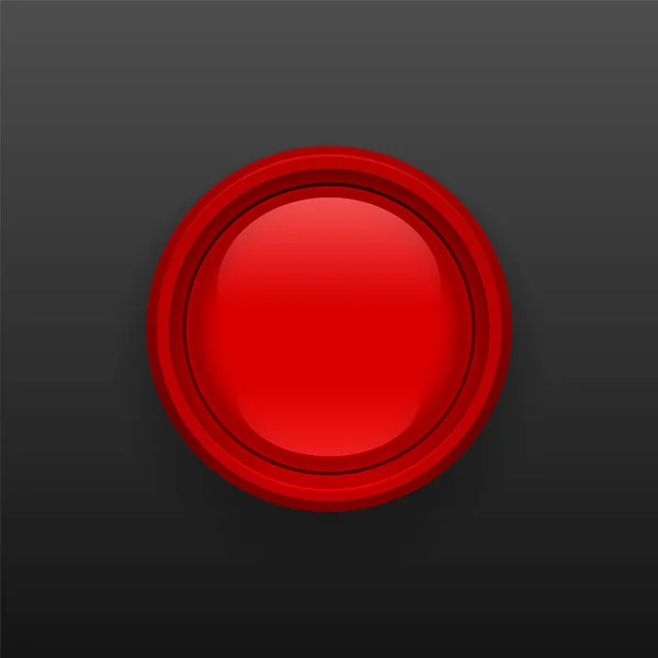 Red button icon Stock Vector by ©Hierarch 146681997