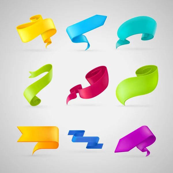 Set of colorful ribbons — Stock Vector © Hierarch #146682419